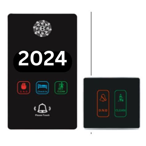 Glass Black Hiklas Wireless Offline Electronic Door Plates For Hotels