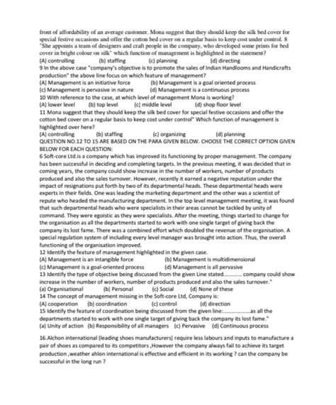 Solution Class 12 Bst Chapter 1 Worksheet Studypool