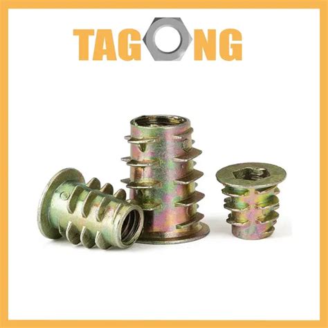 Versatile Threaded Wood Insert Nuts For Nut Roasting Machines Threaded Wood Insert Nut And