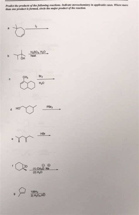 OneClass: Predict the products of the following reactions. Indicate ...