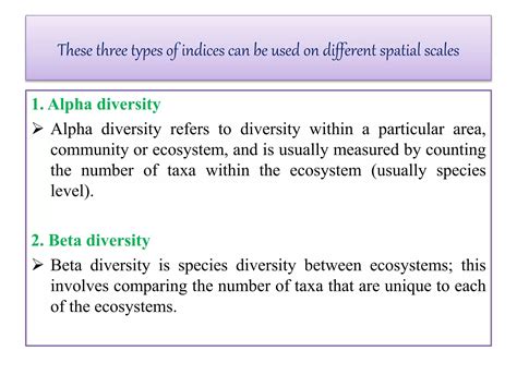 Biodiversity Indices Ppt Pptx
