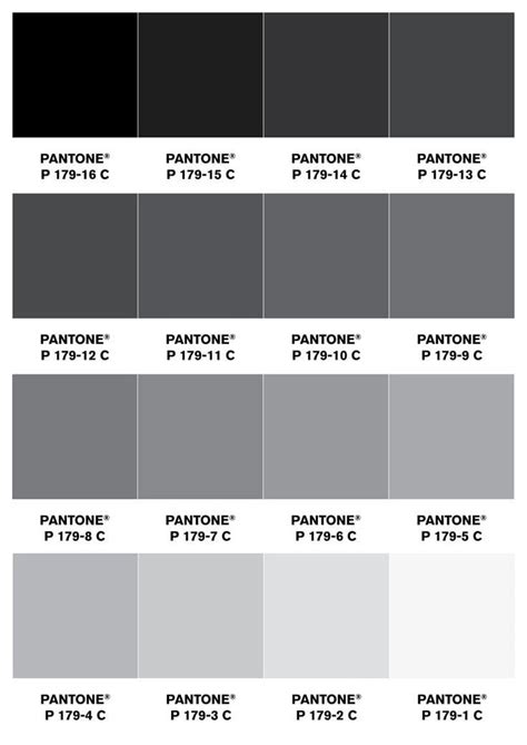 Colores Pantone Gris