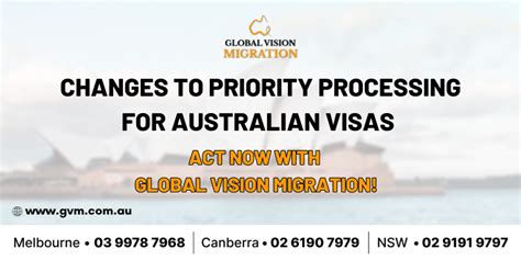 Changes To Priority Processing For Australian Visas Act Now With Global Vision Migration