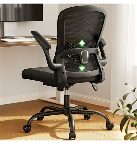 Marsail 사무실 의자 인체 공학적 책상 의자 조절 가능한 요추 지지대가 있는 메시 백 홈 오피스 의자 티몬