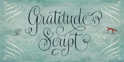 Gratitude Script Font Kreativ Font