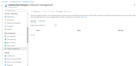 Data Lifecycle Management In Azure Blob Storage