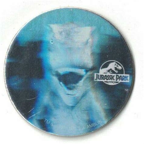 Jurassic Park T Rex Hologram Skycaps Skybox Pog From 1993 Ucs And Amblin
