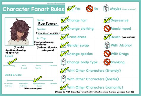 Fanart Rules For My Characters Killer Trait By Prikarin