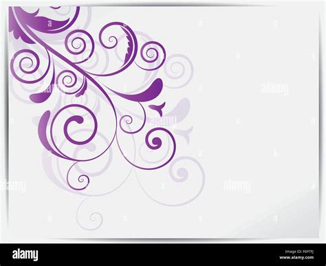 Abstract Floral Background For Design With Swirls Stock Vector Image And Art Alamy