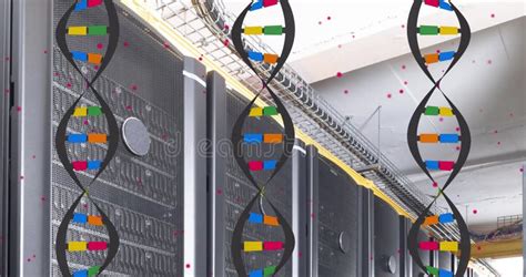 Image Of Medical Data Processing Over Processor Room Stock Image