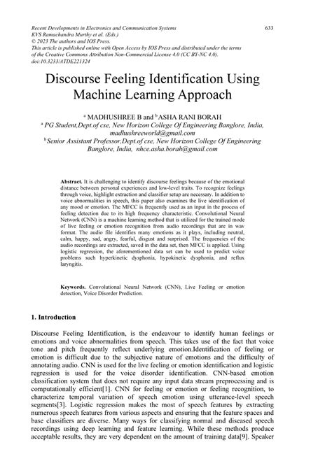 Pdf Discourse Feeling Identification Using Machine Learning Approach