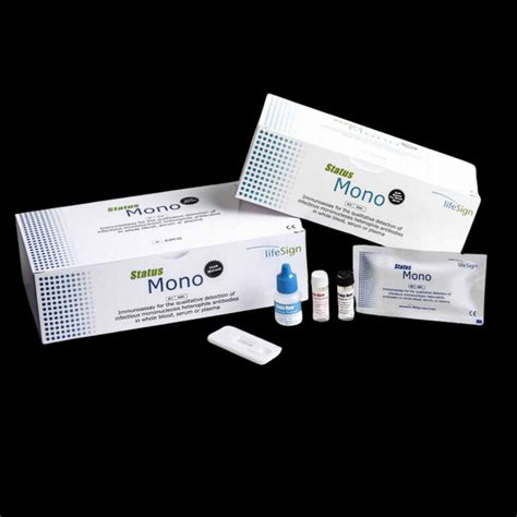 Status Lifesign Mono 25 Tests Per Box Authorized Distributor Of Lifesi