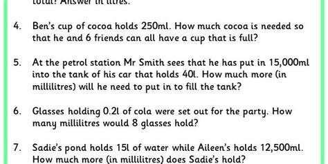 Capacity Problems Classroom Secrets Classroom Secrets