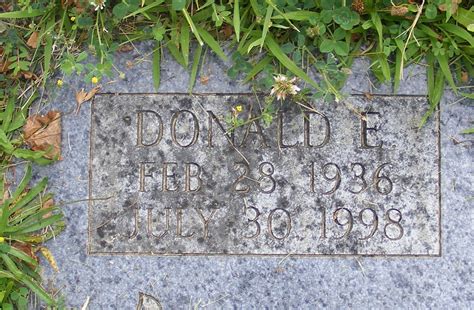 Donald Eugene Don” Hofacker 1936 1998 Find A Grave Memorial