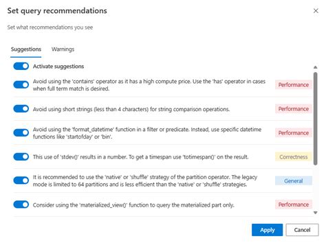 Customize Settings In The Azure Data Explorer Web Ui Azure Data Explorer Microsoft Learn