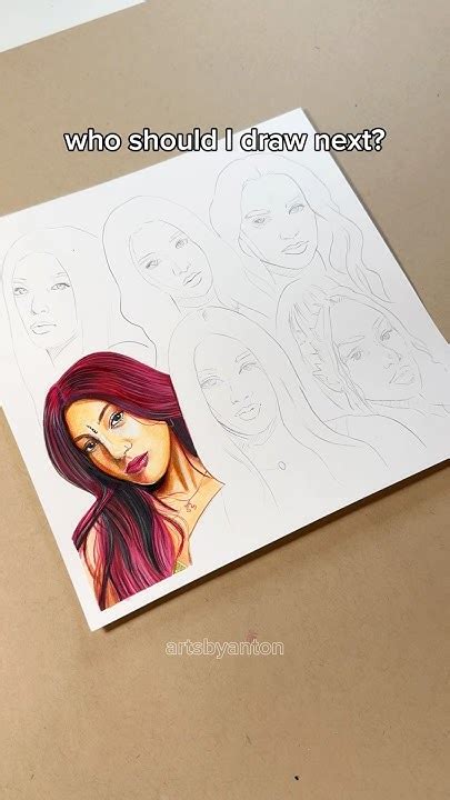 Drawing Katseye Pt 1💜 Lara Katseye Art Drawing Shorts Youtube
