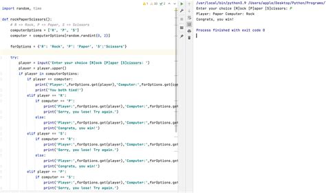 rock paper scissors game in python rock paper scissors python easy game tutorial youtube add