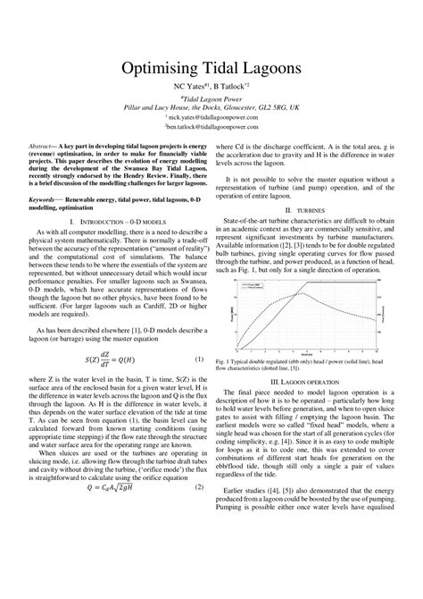 PDF Optimising Tidal Lagoons