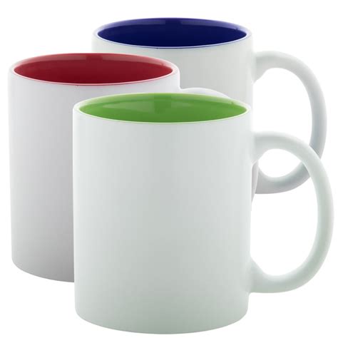 Keramik Tasse Zweifarbig Weiß Mit Logo Bedrucken Geschenkplanet
