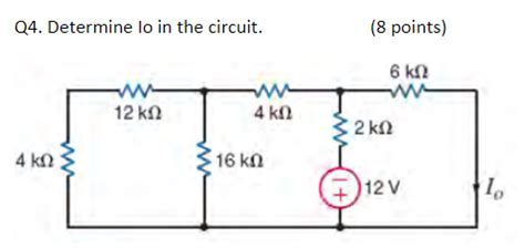 Solved Q Determine Lo In The Circuit Chegg