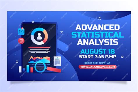Free Vector Gradient Data Analysis Webinar Template