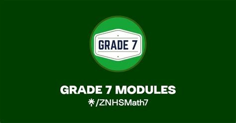 Grade 7 Modules Linktree