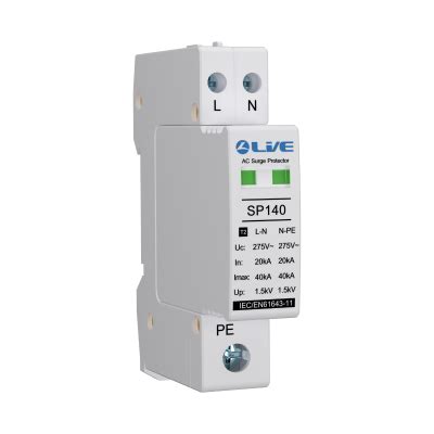 Live Electrical Sp1401pn2 Single Module 20ka40ka Type 2 Surge Prote