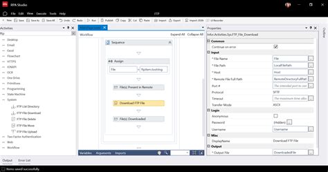 How To Create An Rpa Flow Using Ftp Activities Infor Developer Portal