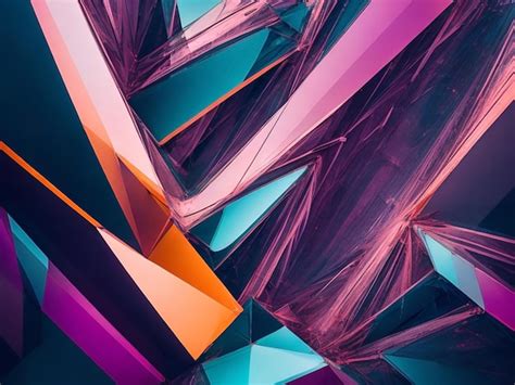 Premium Ai Image Abstract Geometry Background
