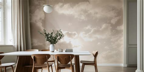 Soft Beige Cloud Wallpaper For Cozy Spaces