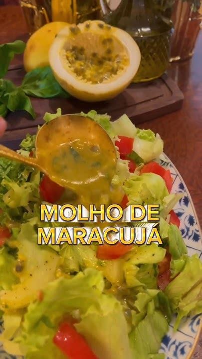 Molho De Maracujá 💚😮‍💨💛 Receitapratica Receita Saudavel Youtube