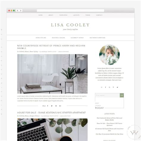 blog theme etsy