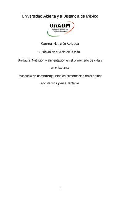 Alimentación Complementaria Fitmed Udocz