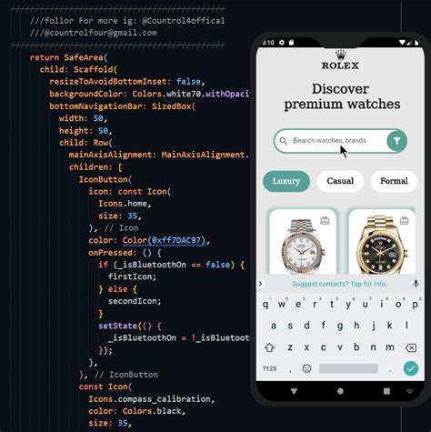 Rolex Watches Simple UI With Flutter