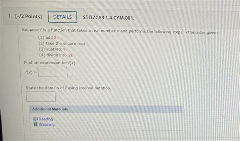 Solved Suppose F Is A Function That Takes A Real Number X Chegg Com