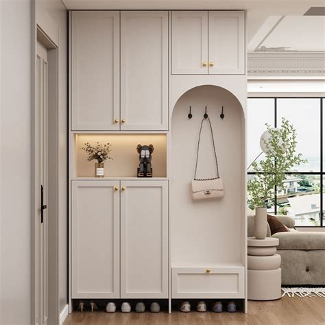 French Entry Abinet Entrance Cabinet Shoe Cabinet One Solid Wood