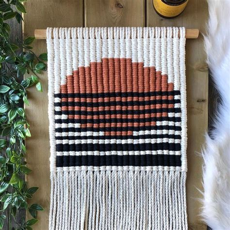 Macrame Pixel Pattern Modern Fiber Art Tutorial Wall Hanging Pattern Modern Macrame Pixel Art