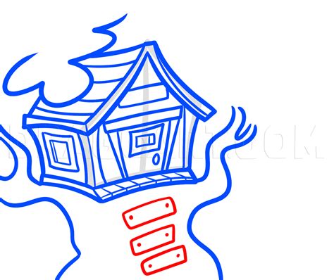 How To Draw A Treehouse Drawing Step By Step By Dawn DragoArt How To Draw A Treehouse Drawing Step By Step By Dawn DragoArt