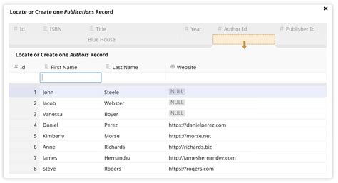 Record Selector Ux Design Specs Mathesar Wiki