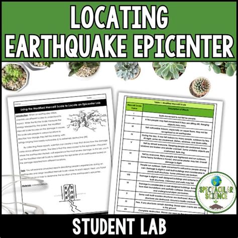 Locating Earthquake Epicenter Lab Spectacular Science