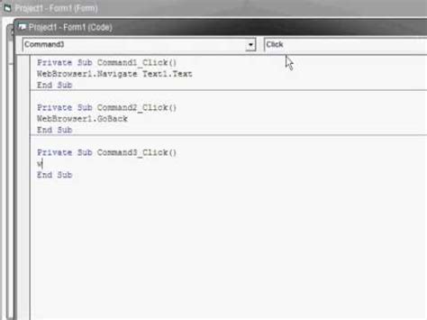 Visual Basic Create A Simple Webbrowser Tutorial YouTube