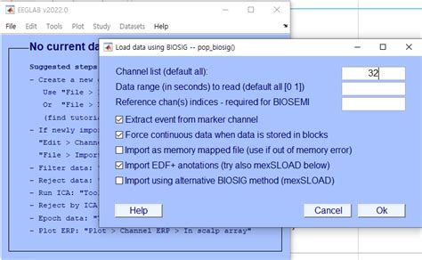 [eeg] eeg preprocessing in eeglab encanto