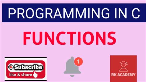 C Functions Programming In C Hindi Youtube