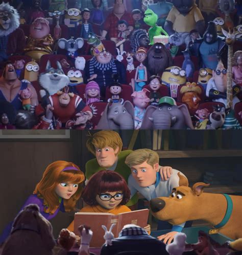 Illumination Characters Watching Scoob Reupload By Cg2838 On Deviantart