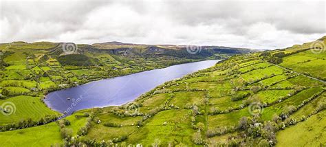 Aerial View Of Glencar Lough In Ireland Stock Image Image Of Stream