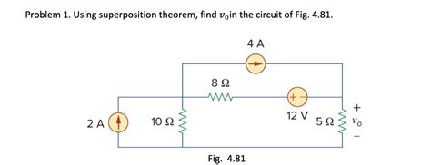 solved problem 1 using superposition theorem find v0 in