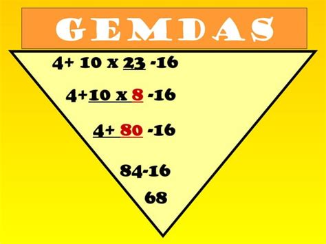 Order Of Operations GEMDAS Grade 6 M Ppt