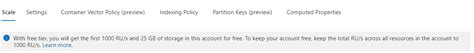 vector database cosmos db container vector and indexing policies