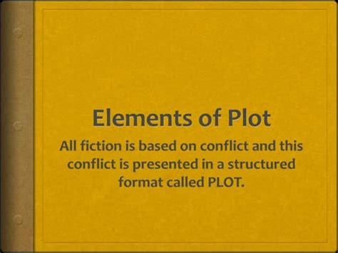 Elements Of Plot Ppt