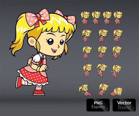 Candy Girl Game Sprites